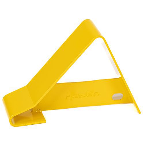 Metal Wheel Chock For Trucks - Yellow - Rapid Racking