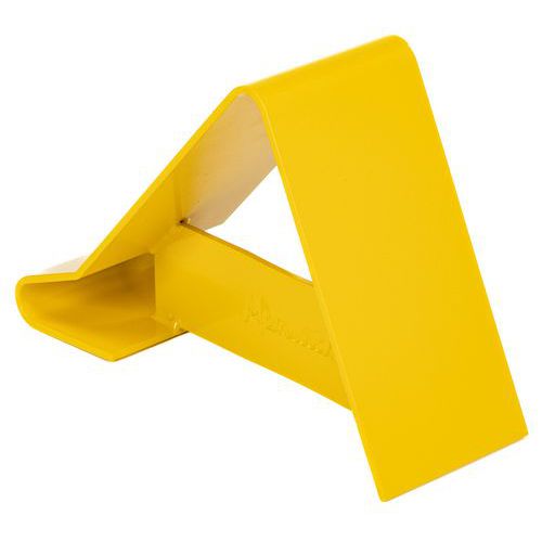 Metal Wheel Chock For Trucks - Yellow - Rapid Racking