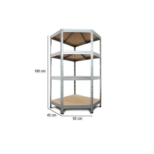 Rapid 3 Pro Light-Duty Corner Shelving - Rapid Racking