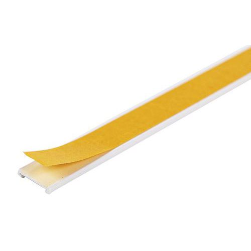 Self-Adhesive Label Holders - 1m Strips - Manutan Expert - Rapidracking.com