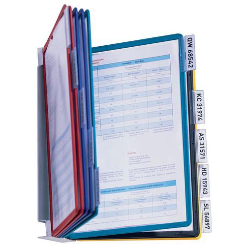 Vario wall unit - 10 assorted A4 pockets - Rapid Racking