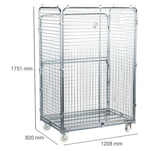Three-sided Roll Container - Front Opening - Rapid Racking