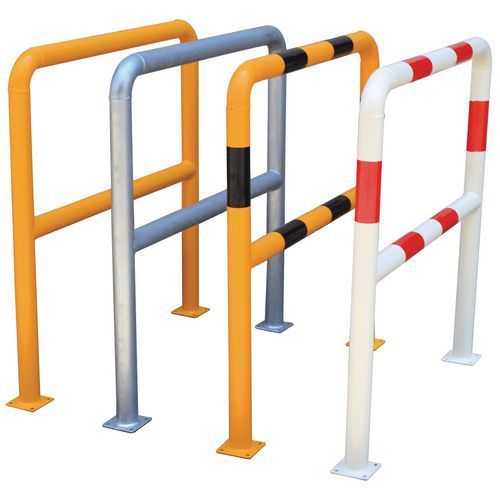 Traffic Hoop Barriers - Plate Mounted - 38mm Diameter - Manutan Expert ...