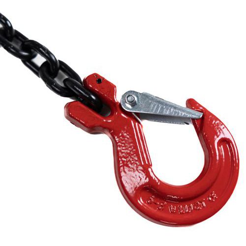 2 Leg Chain Lifting Slings with Safety Hook - Rapid Racking