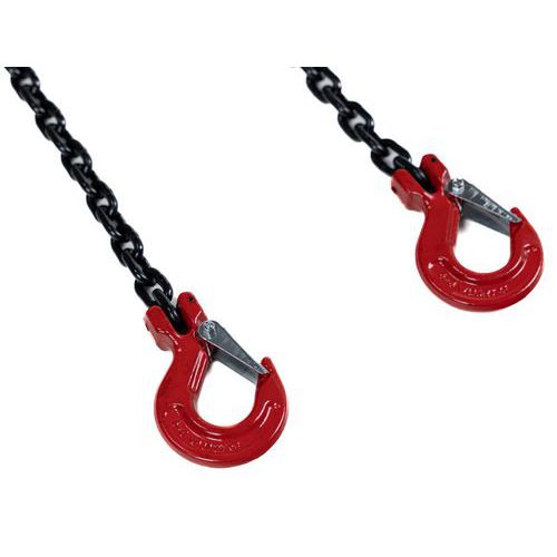 2 Leg Chain Lifting Slings with Safety Hook - Rapid Racking