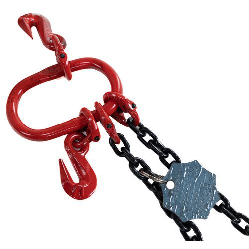 2 Leg Chain Lifting Slings with Safety Hook - Rapid Racking