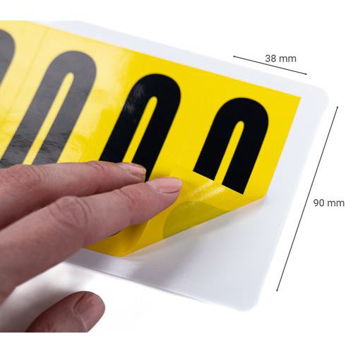 Self-Adhesive Number Labels - Rapid Racking