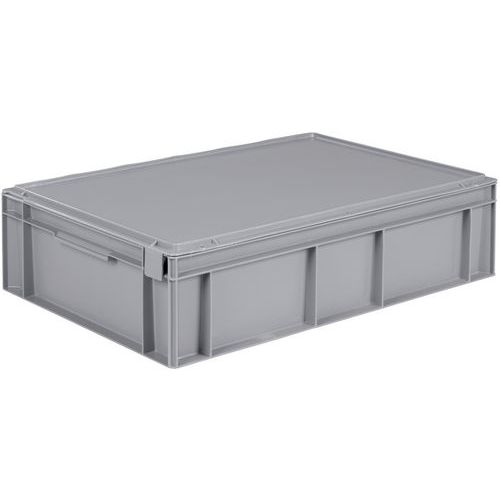 Euro Containers with Lid 28L to 75L - 600mm - Rapid Racking