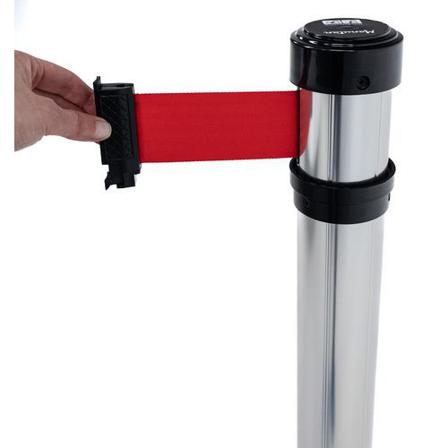 Belt Barrier/Crowd Control Posts - 1-3 Retractable Belts - Manutan ...