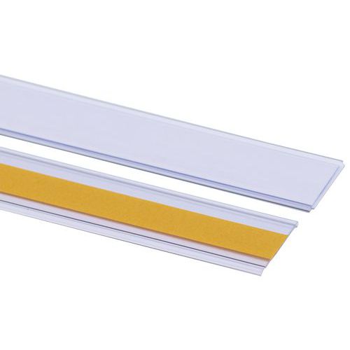 Fully Clear Label Holders - Self-adhesive - Rapid Racking