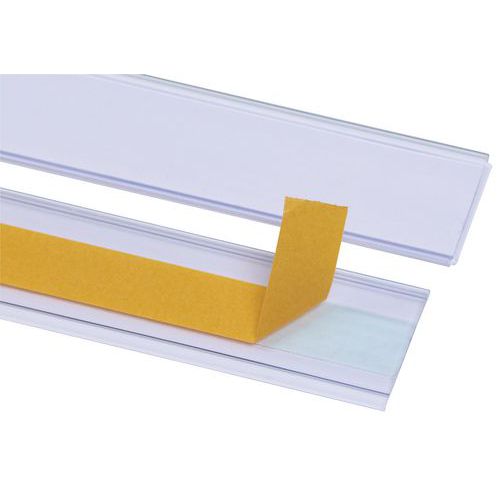 Fully Clear Label Holders - Self-adhesive - Rapid Racking
