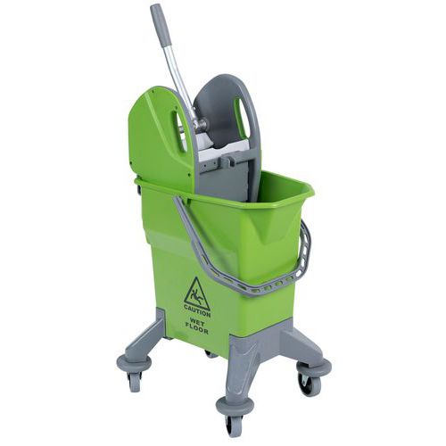 Mobile Mop Bucket with Wringer & Spout - Rapid Racking