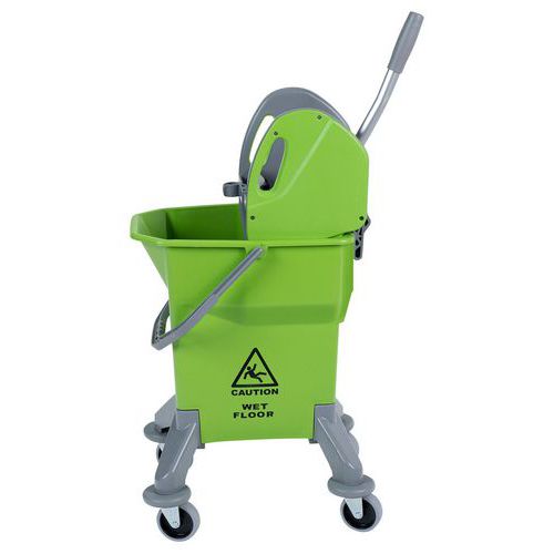 Mobile Mop Bucket with Wringer & Spout - Rapid Racking
