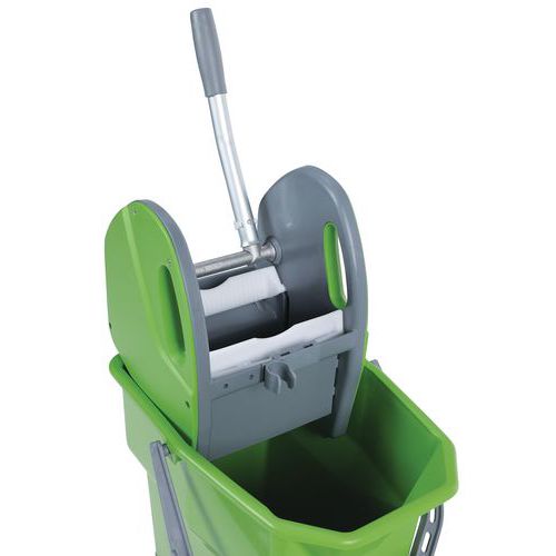 Mobile Mop Bucket with Wringer & Spout - Rapid Racking