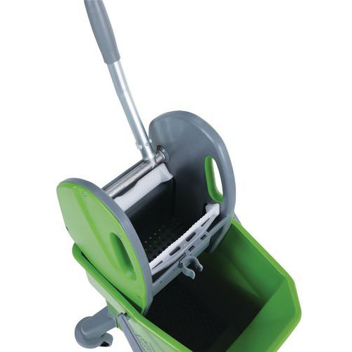 Mobile Mop Bucket with Wringer & Spout - Rapid Racking