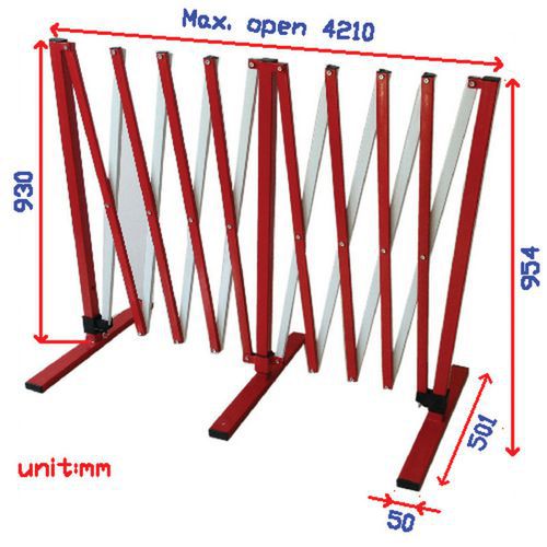 Extendable Work Site Barrier - Rapid Racking