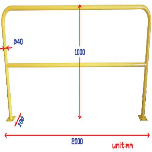 Traffic Hoop Barrier - 38mm Diameter - Rapid Racking