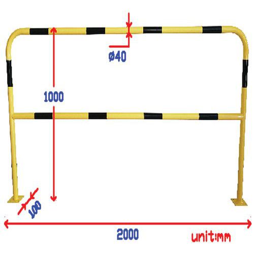 Traffic Hoop Barrier - 38mm Diameter - Rapid Racking