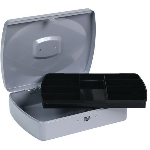 Steel Cash Box With Combination Lock - Petty Cash Safes - Manutan ...
