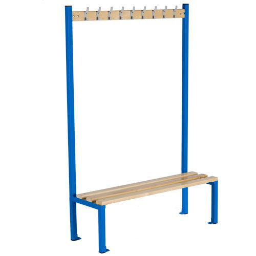 Single-Sided Bench Changing Room Coat Rack - Rapid Racking