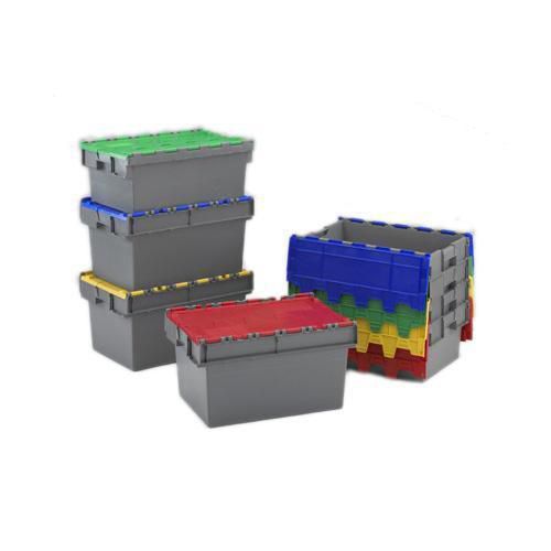 Tote Boxes with Coloured Lids - Rapid Racking