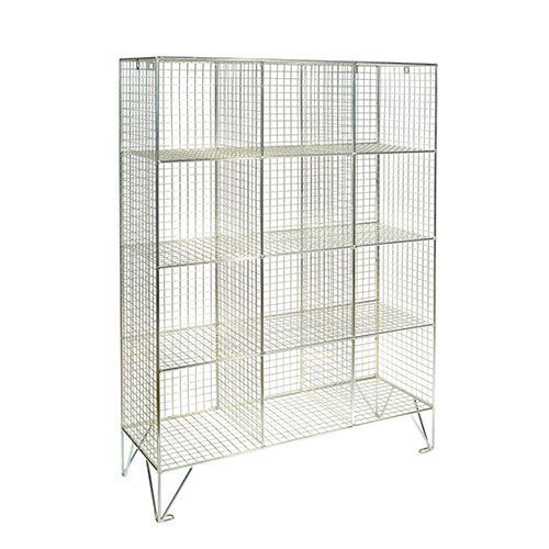 Wire Mesh Baskets - 12-40 Open Storage Boxes - Cubed Partitions ...