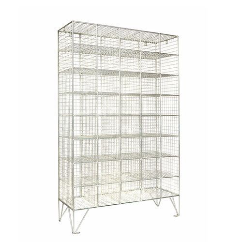 Wire Mesh Baskets - 12-40 Open Storage Boxes - Cubed Partitions ...
