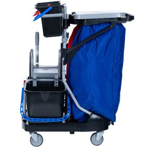Janitor Cart/Cleaning Trolley with 120L Bin - Rapid Racking