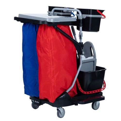 Janitor Cart/Cleaning Trolley with 120L Bin - Rapid Racking