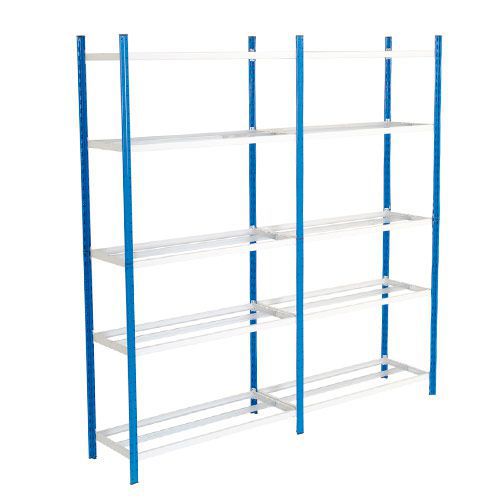 Tubular shelving bays with tubular shelves (1000w) at rapid racking