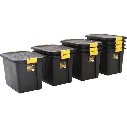 Strata Storage Boxes- 60L - Pack of 10 - Rapid Racking