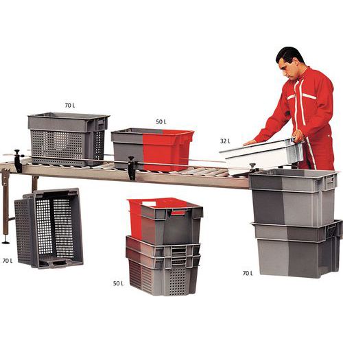 Returnable Stackable Container - 600mm - Rapid Racking