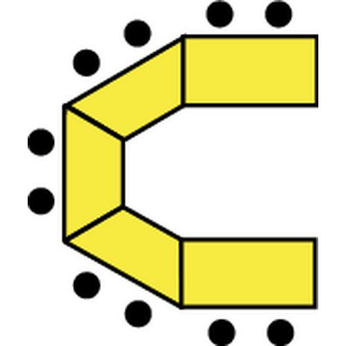 Trapezoid Conference Table - Modular Office Desks - MFC Top - Manutan ...