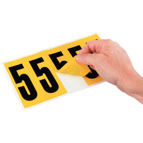 Self-Adhesive Number Labels - Rapid Racking