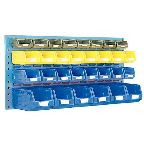 Wall Panel with Small Parts Picking Bins - Rapid Racking