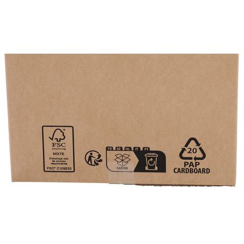 Cardboard box made of recycled materials - Double wall - Manutan Expert ...