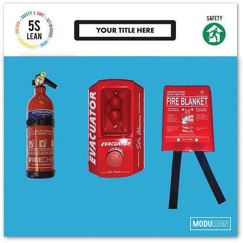 Fully Equipped Fire Safety Shadow Board Kit – 5S Lean Modulean ...