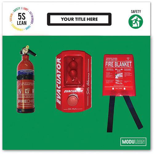 Fully Equipped Fire Safety Shadow Board Kit – 5S Lean Modulean ...