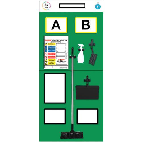 Rack End Cleaning Shadow Notice Boards - Double Aisles - Modulean ...