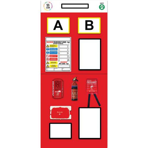 Rack End Fire Safety Shadow Board Station – Modulean Double Aisle ...