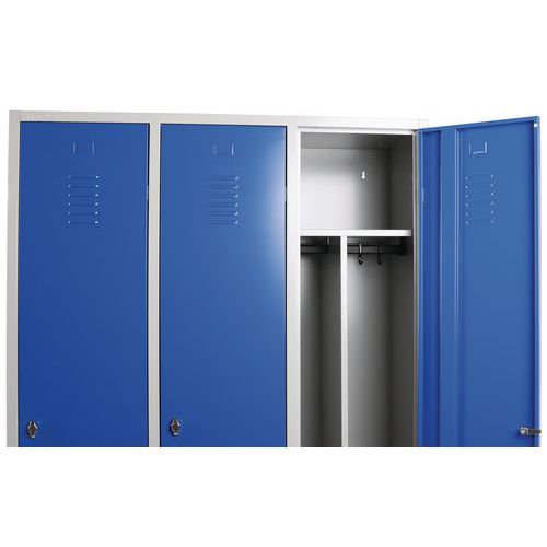 Clean & Dirty Workwear Locker - 2 to 3 Columns - Metal Body - Manutan ...