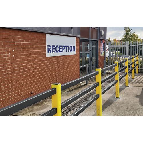 Buy Traffic Control Barriers - 3 Rails - Rapid Racking