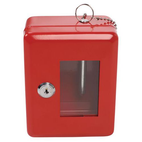 Emergency Key Box With Glass Panel & Hammer - Red - Manutan Expert ...