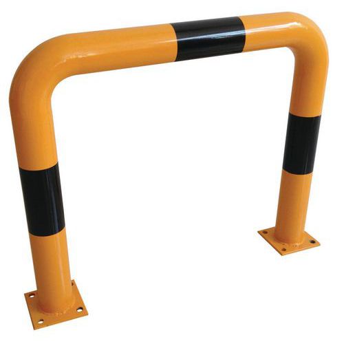 Steel Warehouse Traffic Hoop Barriers - Black & Yellow
