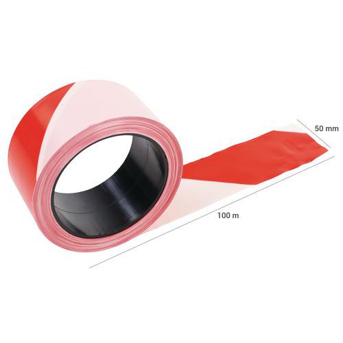 Polyethylene Tape - Red & White - Rapid Racking