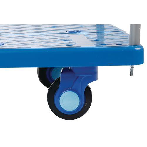Manutan Two Shelf Plastic Trolley - 150kg - Rapid Racking