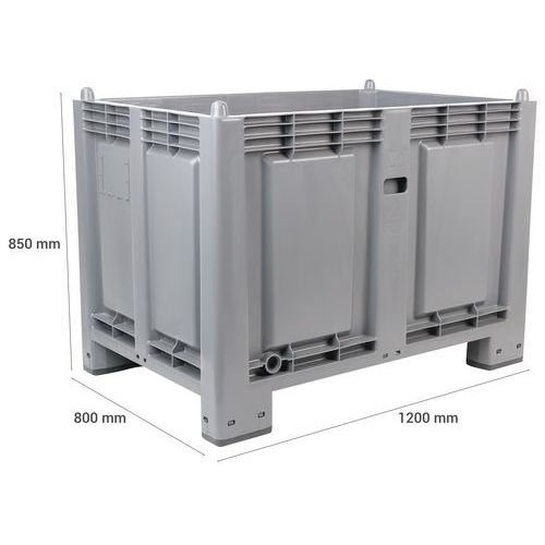 Stackable Euro Pallet Box - Recycled Plastic - Manutan Expert ...