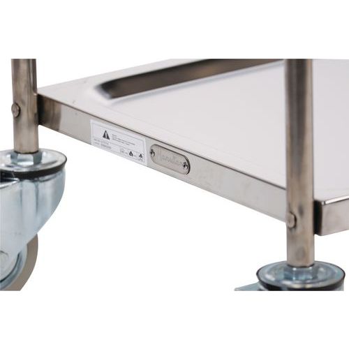 Medical Stainless Steel Trolley - 3 Shelves - Rapid Racking