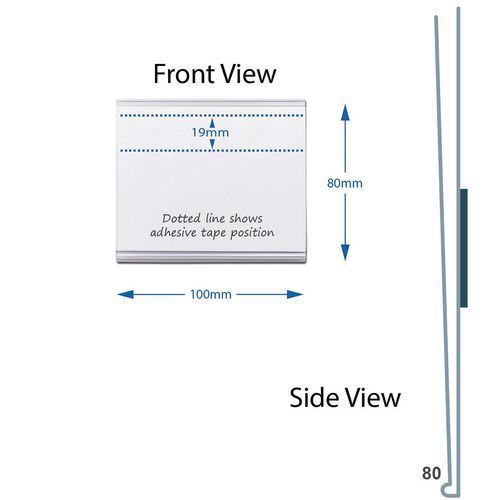 Self adhesive Ticket Holders - Rapid Racking