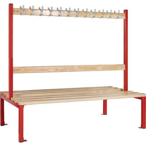 Double Sided Changing Room Bench - Rapid Racking
